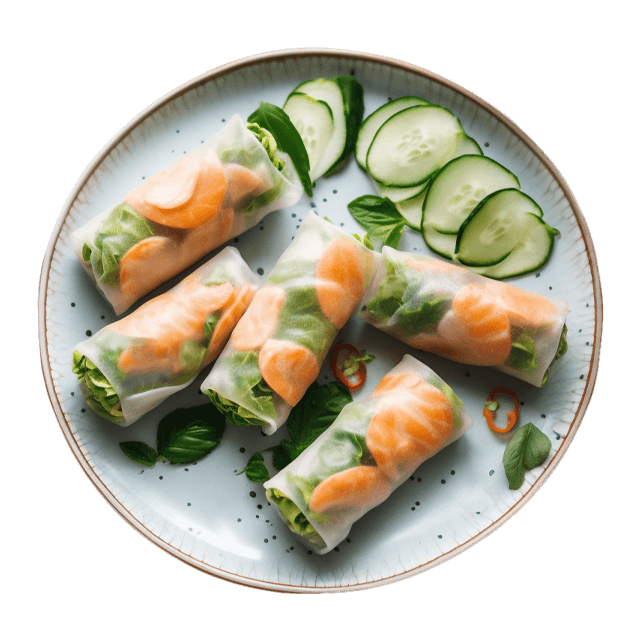 Delikatne spring rolls z łososiem | Przepisy dietetyczne | Centrum Respo